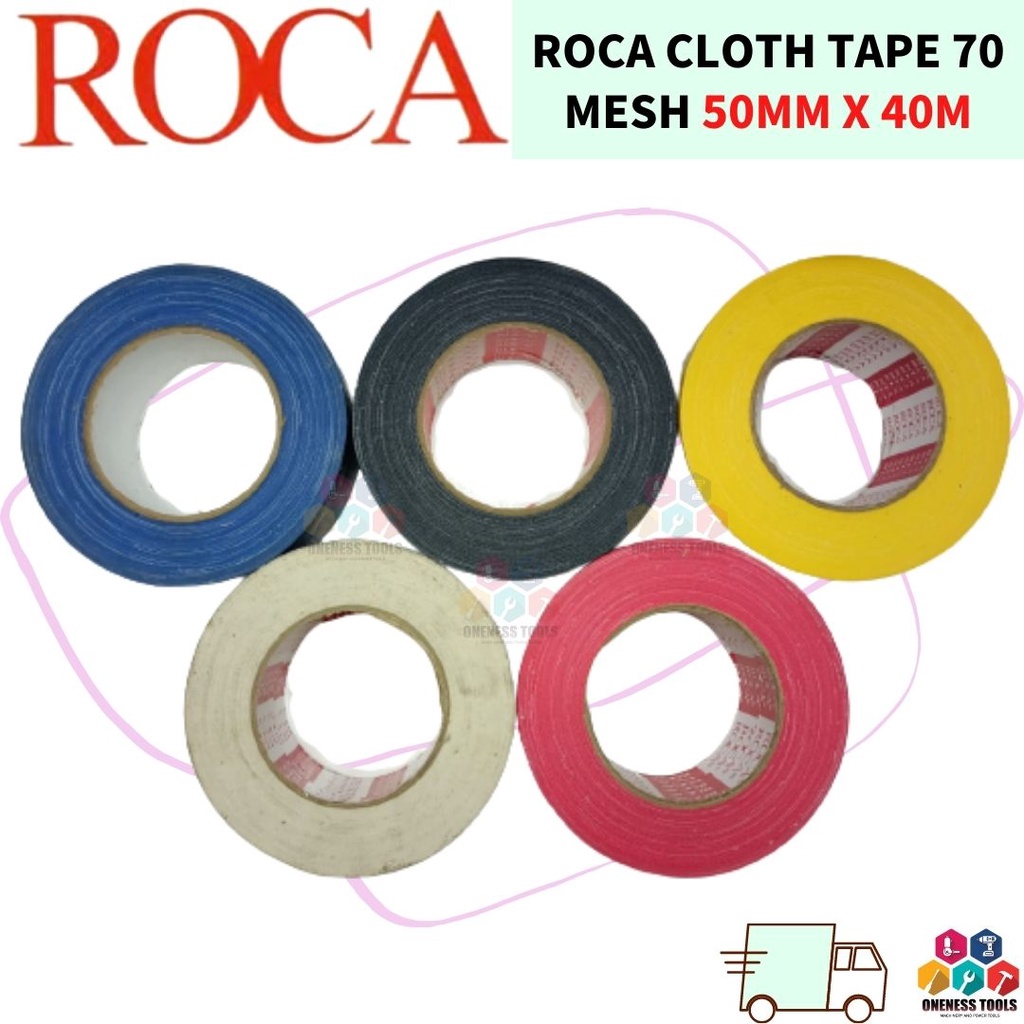 ''ROCA'' CLOTH TAPE 70 MESH 50MM X 40M / 48MM X 6 YR | Shopee Malaysia
