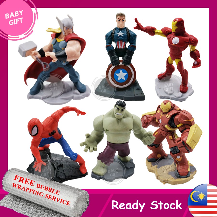 Avengers Figure Comic Cartoon Collection PVC Display Toy Action Figure ...