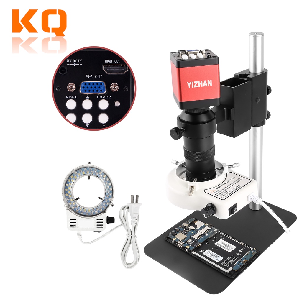 Digital HDMI VGA Industrial Microscope Camera Video Microscope Sets HD ...