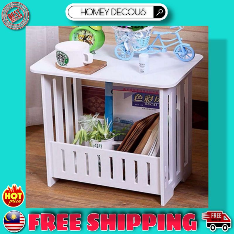 MEJA KOPI MEJA TEPI KATIL WF019 Lightweight EUROPA STYLE Modern Wooden ...