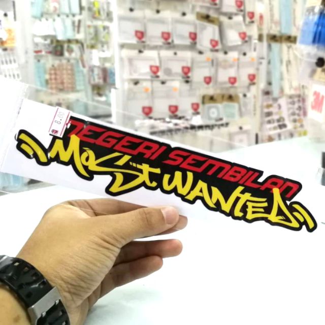 N9 Negeri Sembilan Most Wanted Car Sticker | Shopee Malaysia