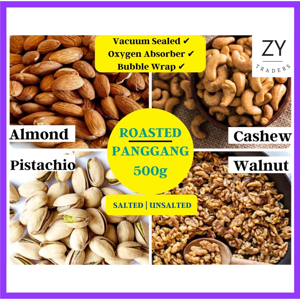 Roasted Salted Unsalted Almond Cashew Walnut Badam Gajus Kenari ...