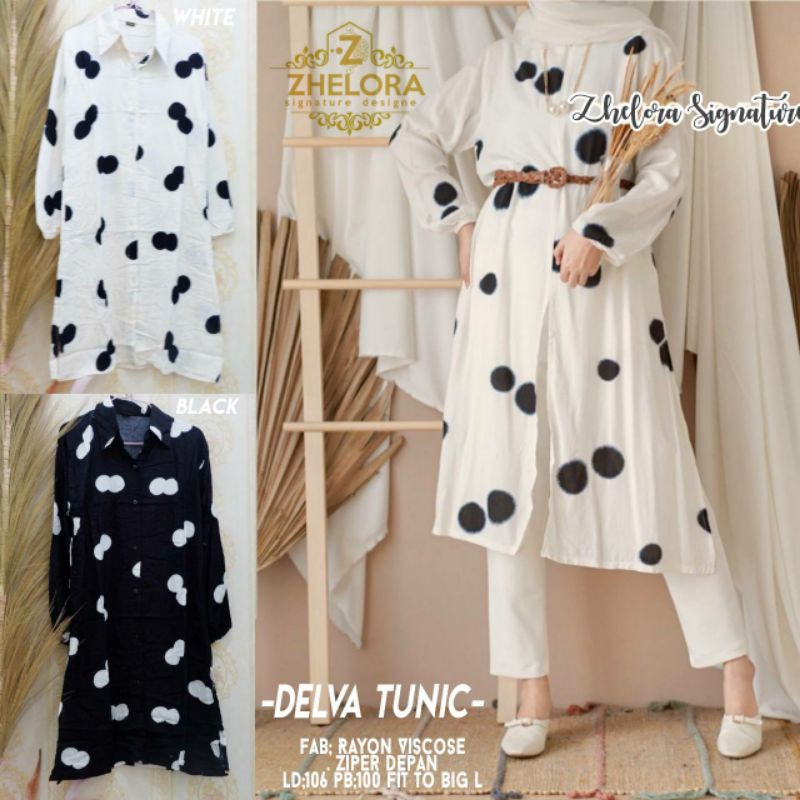 Delva TUNIC BY ZHELORA | Shopee Malaysia