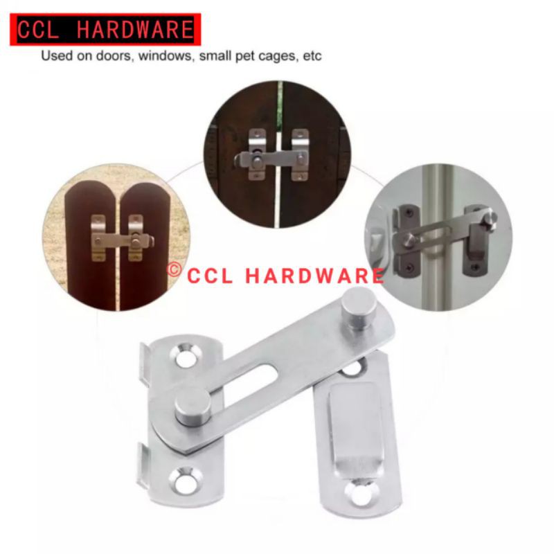 Flat ( Black Silver Copper) Hasp Latches Stainless Steel Sliding Door ...