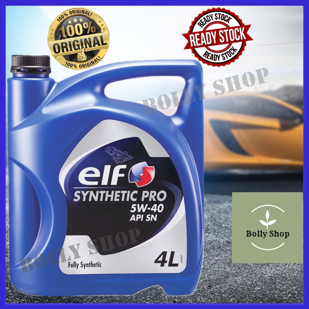 (READY STOCK) AMWAY ELF Synthetic Pro Engine Oil 5W40 - 4L / 引擎润滑油 - 4 ...