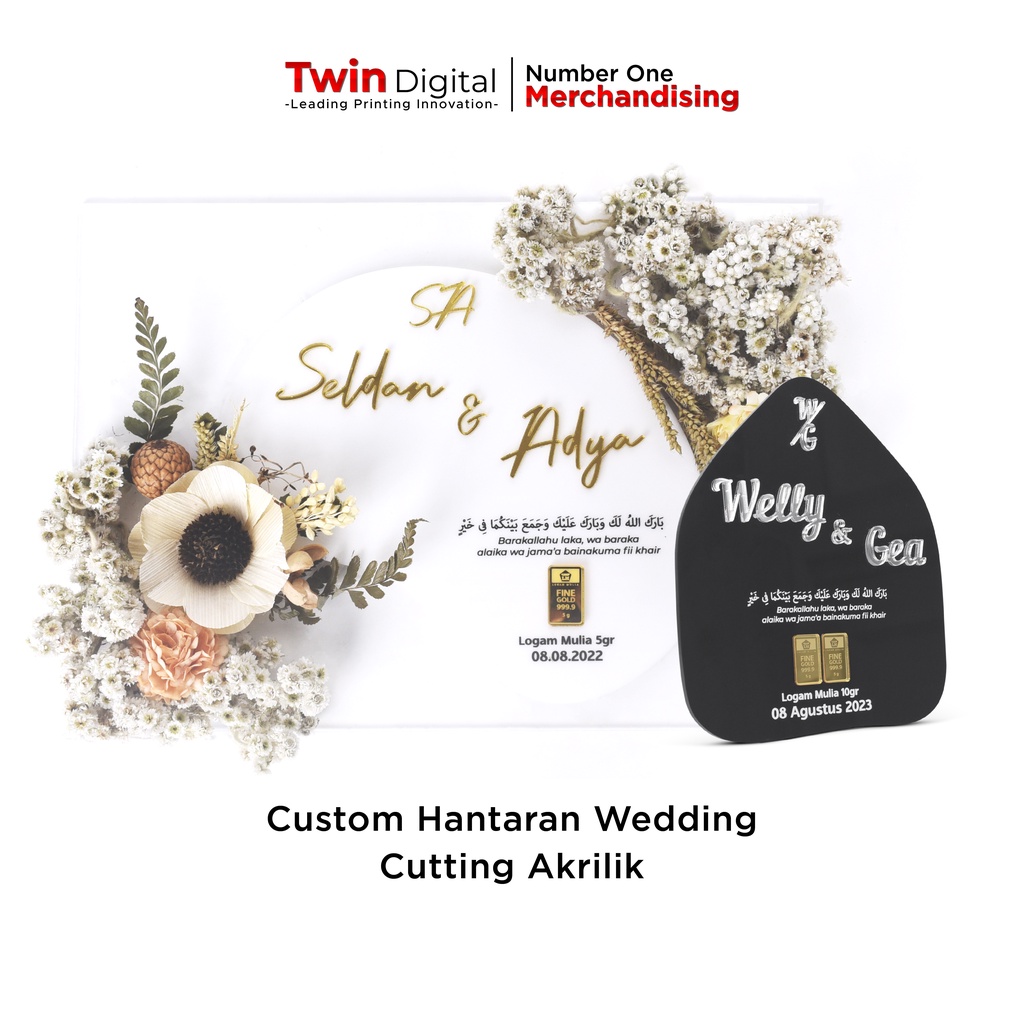 Twindigital Custom Wedding Dowry Acrylic Wedding Gift Acrylic ...