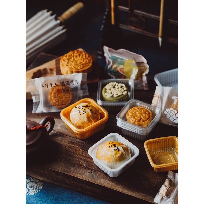 Food Grade Mooncake Tray Mooncake package box食品级月饼托盘月饼包装盒(10个) | Shopee ...