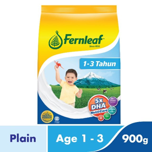 Fernleaf 1-3 tahun milk powder 850g asli / madu | Shopee Malaysia