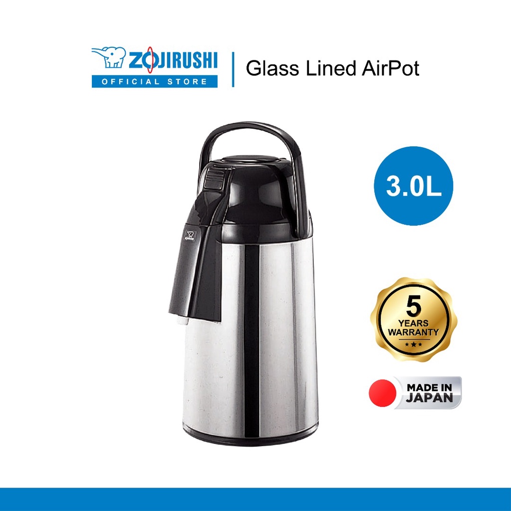 Zojirushi Glass-Lined Air Pot (3L) VRKE-30S-XA | Shopee Malaysia