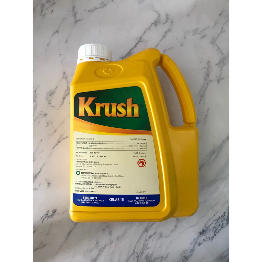 Racun Rumput / Herbicide (Krush) Glyphosate (kekuatan sama dgn Roundup ...