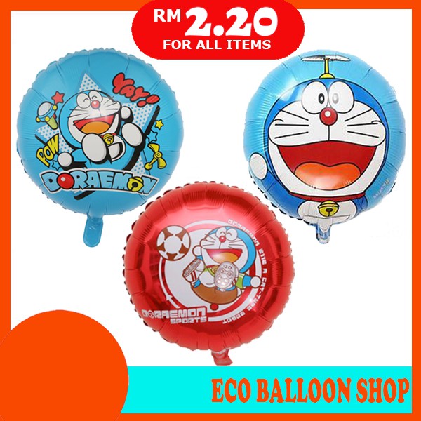 [18" FOIL BALLOON] 1PCS 18" FOIL BALLOON CARTOON DORAEMON PARTY ...