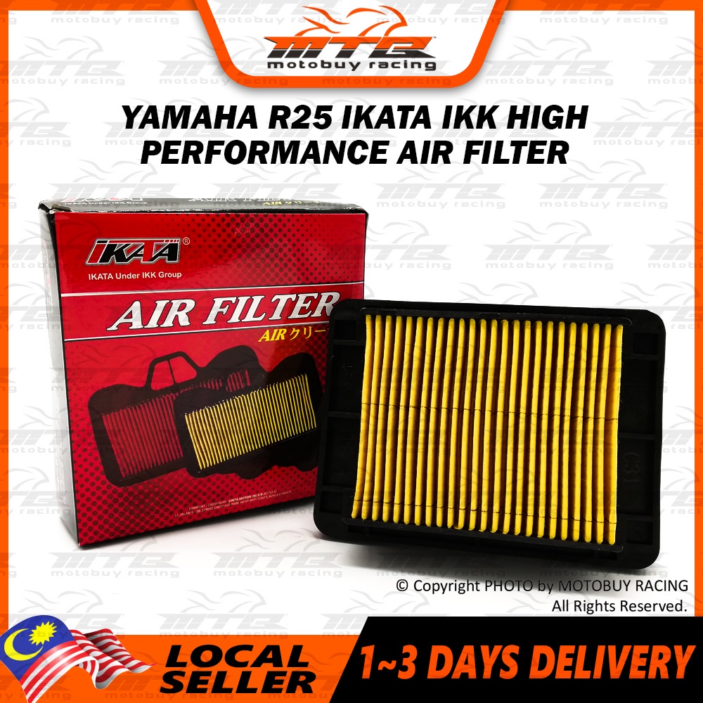 YAMAHA R25 IKATA IKK HIGH PERFORMANCE AIR FILTER | Shopee Malaysia