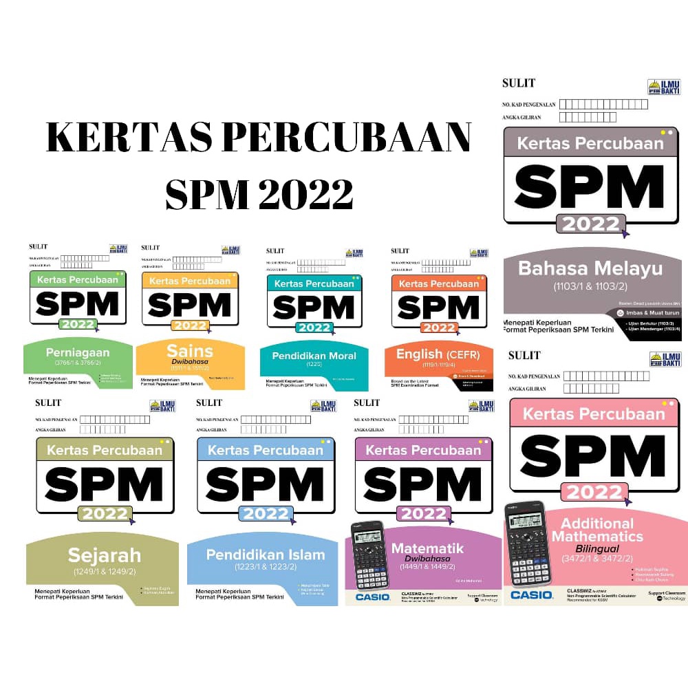Kertas Percubaan Spm 2022 Ilmu Bakti Shopee Malaysia