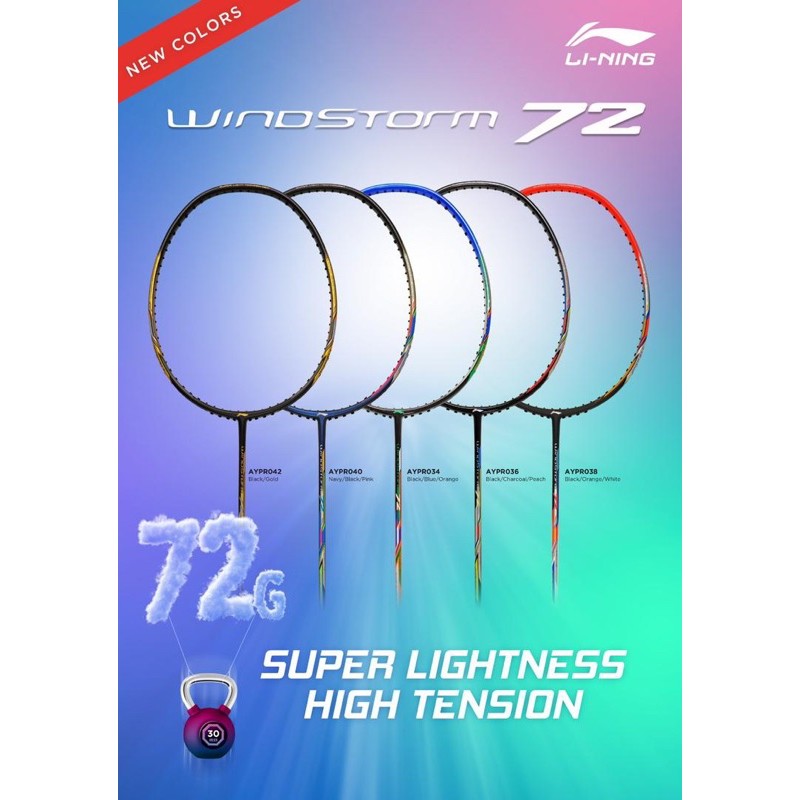 Lining Windstorm 72 Original Badminton Racket (72Gram)New Design ...