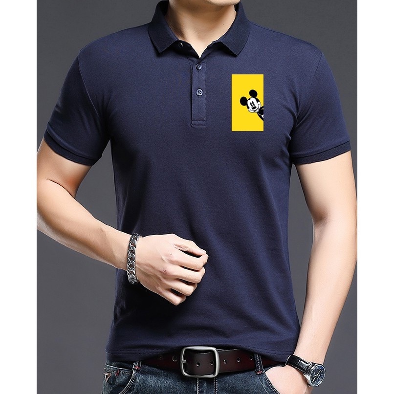 DISNEY cute cartoon Fashion Design Polo Tees 100% Cotton Unisex Soft ...