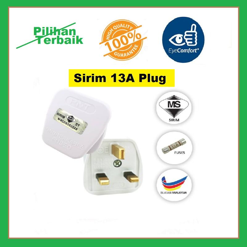 Sirim 13A Plug Top (White) | Shopee Malaysia