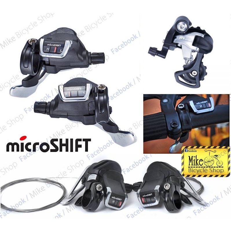 Microshift 3 x 9 speed Flat Bar Shifter + Rear Derailleur | Shopee Malaysia