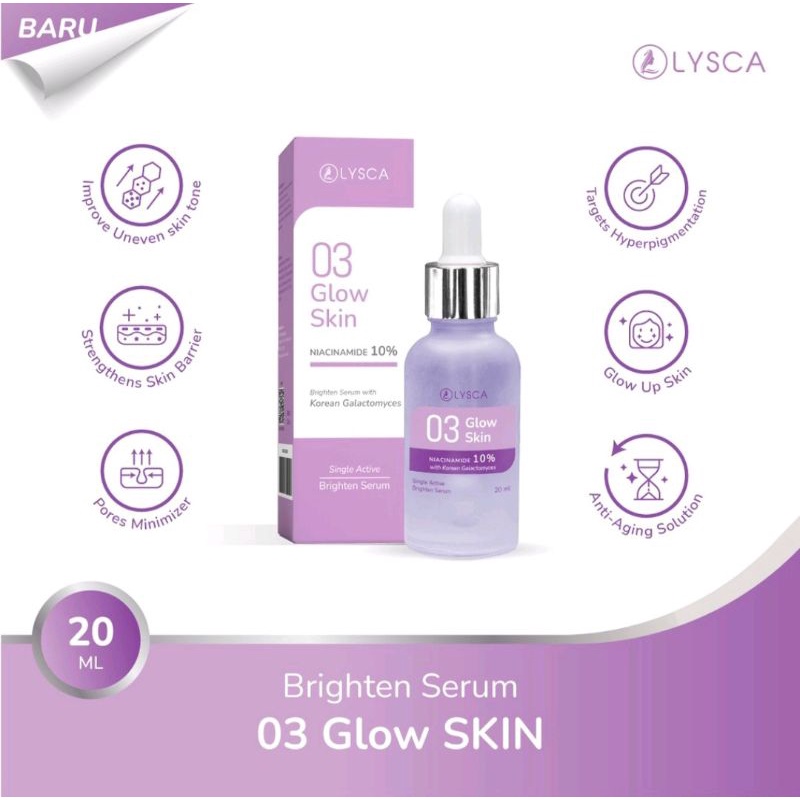 Lysca 03 GLOW SKIN Niacinamide 10%+Korean Galactomyces Brightening 20ml ...