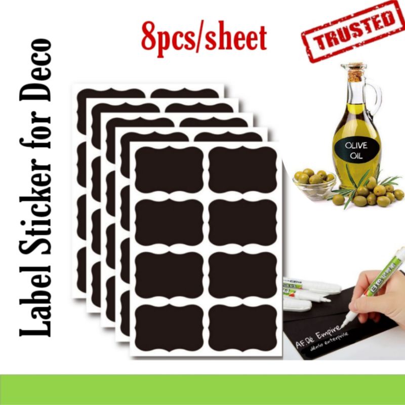 STICKER LABEL PVC /Label botol rempah/Marker Pen | Shopee Malaysia