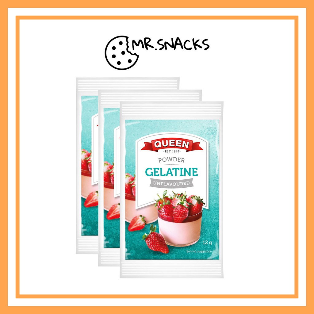 Queen Gelatine Powder (3 sachets x12g) | Shopee Malaysia
