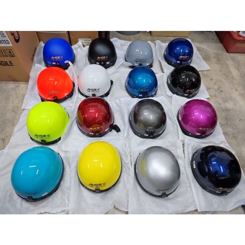 Helmat MHR Kura Kura (100% Original) MHR III Half Cut Helmet Steng ...