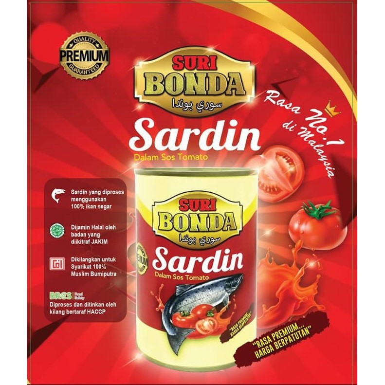 Sardin Suri Bonda (Produk Muslim) | Shopee Malaysia