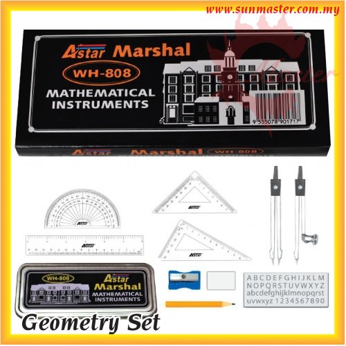 Geometry Set - Mathematical Instruments | Geometry Math Set | Marshal ...