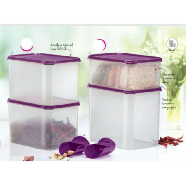 Tupperware Modular mates Rectangular Set | Shopee Malaysia