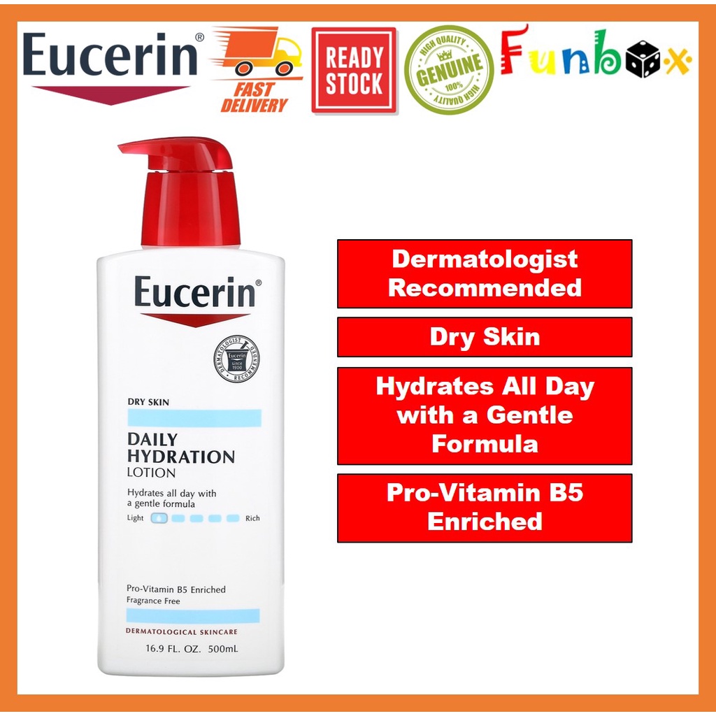 Eucerin Daily Hydration Lotion Fragrance Free 500ml | Shopee Malaysia