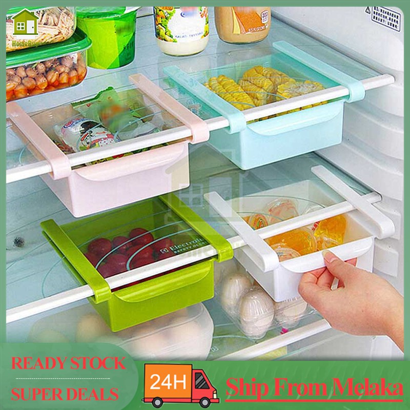 organizer box Kitchen Fridge Freezer Slide Drawer type Space Saver ...