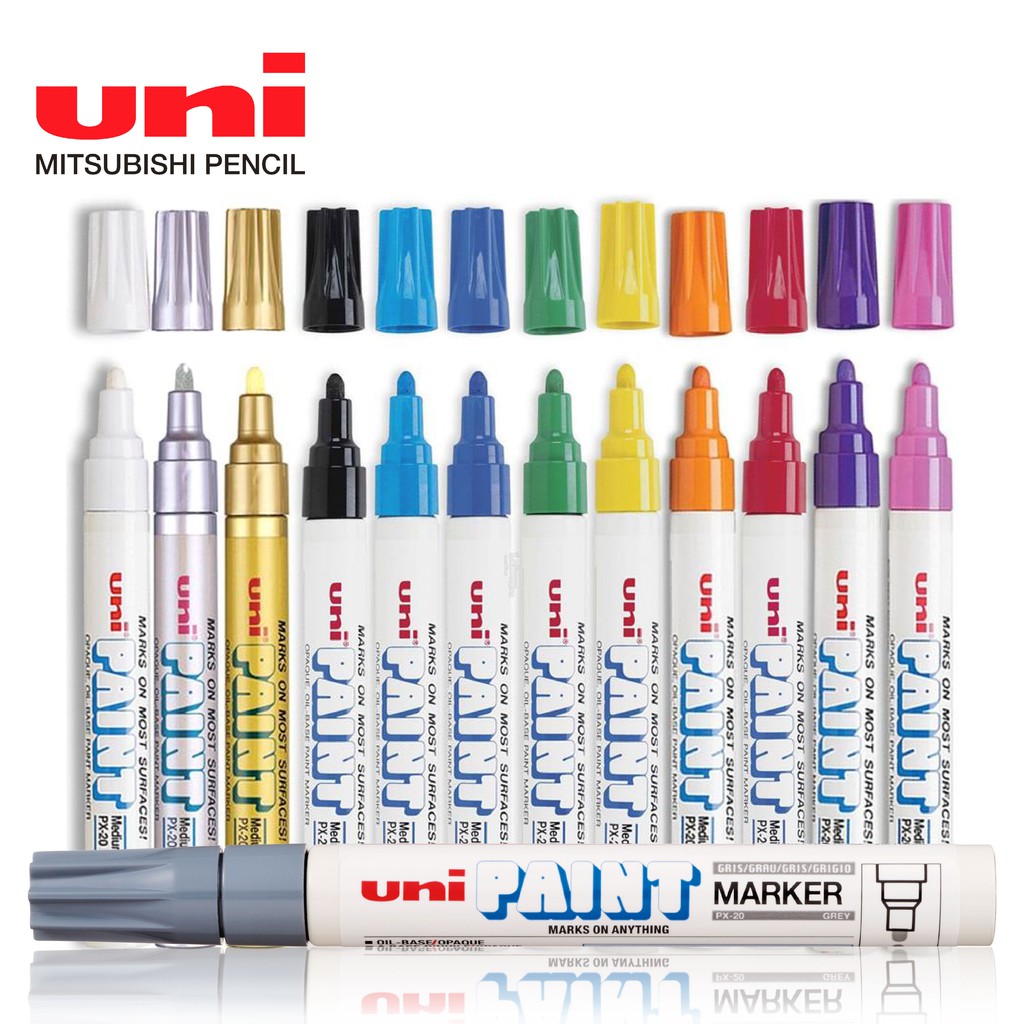 【Uni】PX-20 Paint Marker Medium-Fine Tip 1pc 2.2-2.8mm | Shopee Malaysia