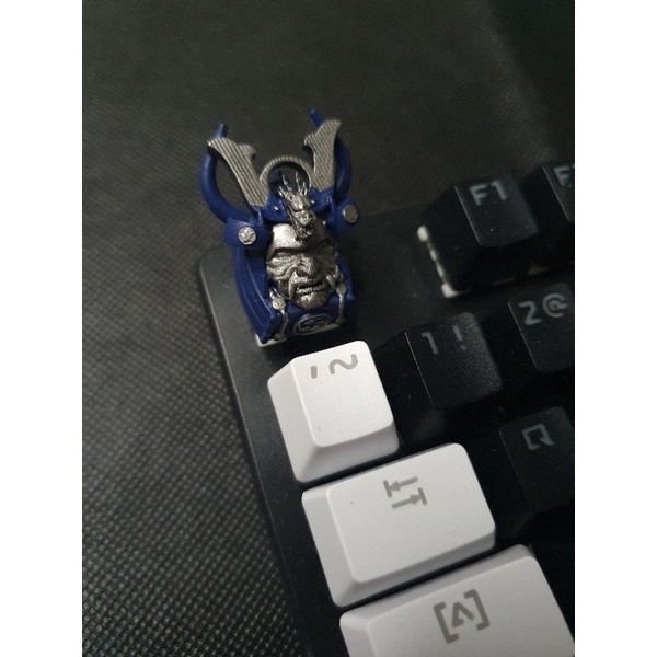 Artisan Custom Keycaps Keyboard Samurai Blue Japan Japanese warrior ...