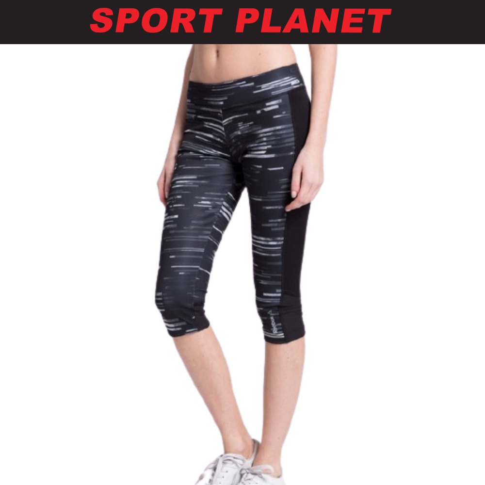 Reebok Women Wor Urbeam Capri 3/4 Legging Tracksuit Pant Seluar ...