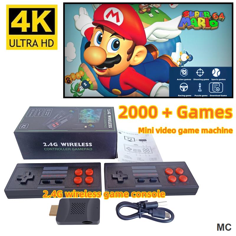 Mini TV Game Stick 16bit HDMI Console Wireless Retro TV SNES NES 2000 ...