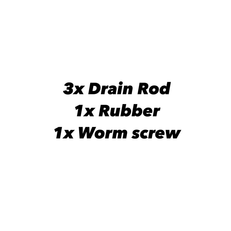HOLOBIN MANUAL DRAIN CLEANING POLYPROPYLENE DRAIN ROD AND TOOLS SEWAGE ...