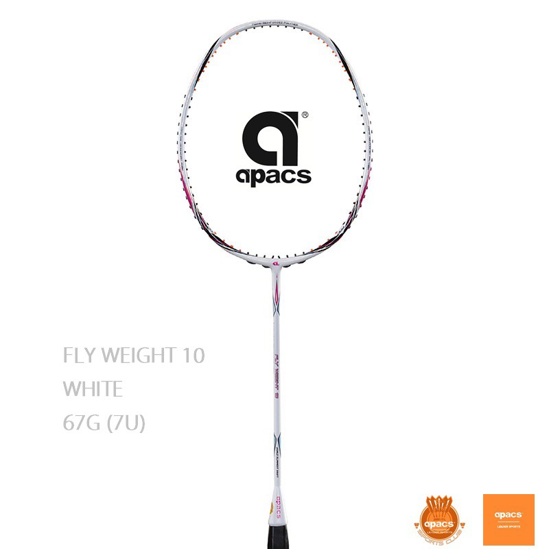 (FREE STRING & GRIP)APACS BADMINTON RACKET FLY WEIGHT 10 7U | Shopee ...