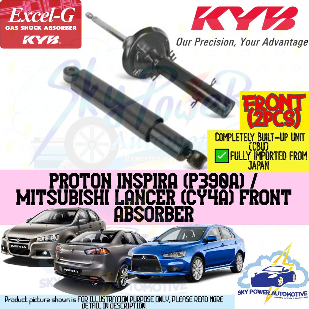 PROTON INSPIRA (P390A) / MITSUBISHI LANCER (CY4A) KAYABA (KYB) EXCEL-G GAS SHOCK ABSORBER (FRONT ...