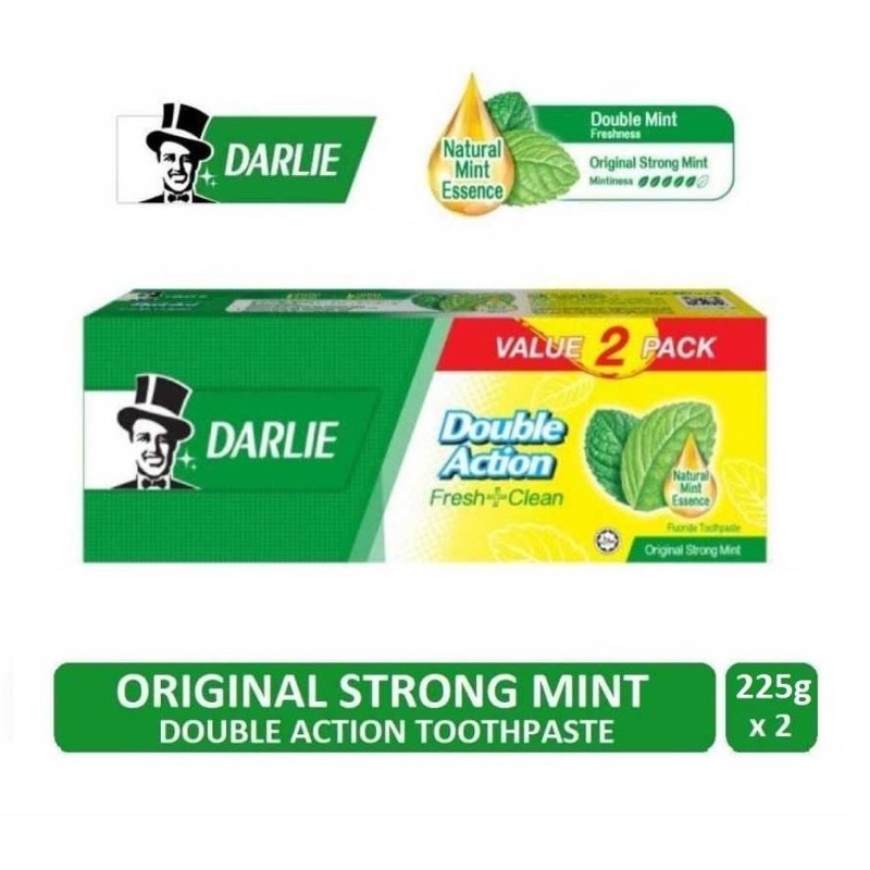 Darlie Double Action Value Pack Toothpaste (225g x 2) | Shopee Malaysia