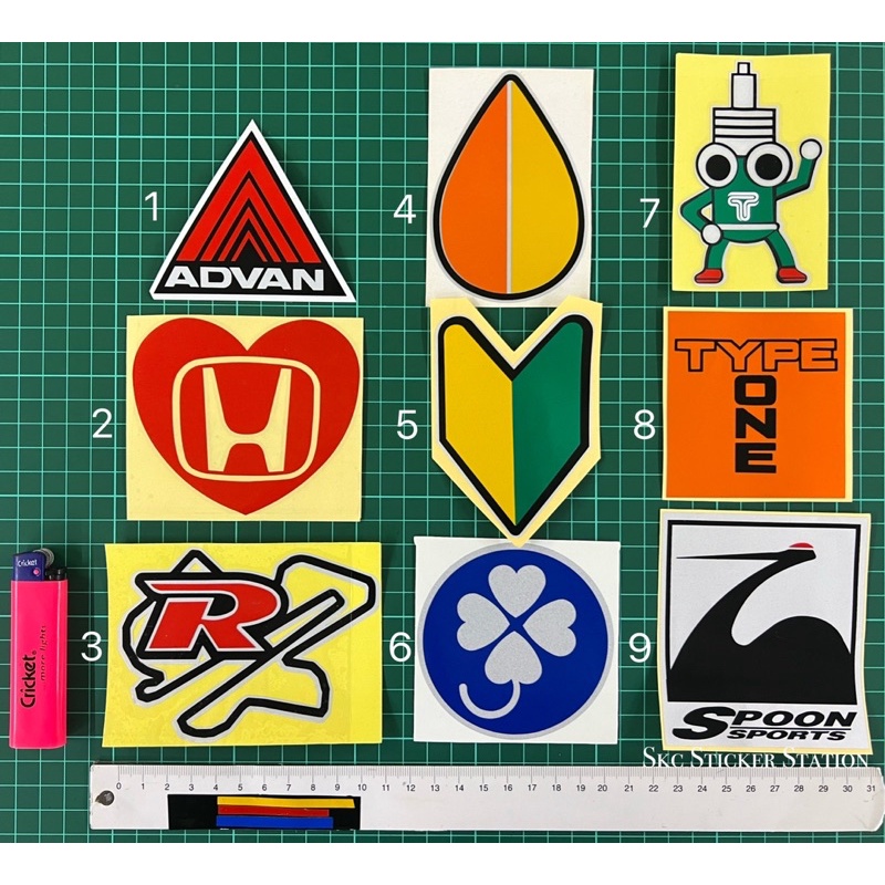 ADVAN/ Honda /TypeOne / Honda R/ Spoon Sport / Tein Sticker Cutting ...
