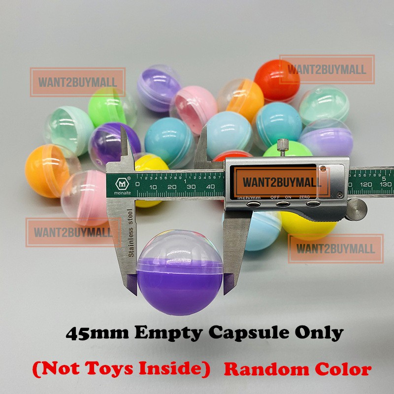 32/45/50mm Plastic Lucky Draw Capsule Ball Suprise Egg With Toys Animal ...