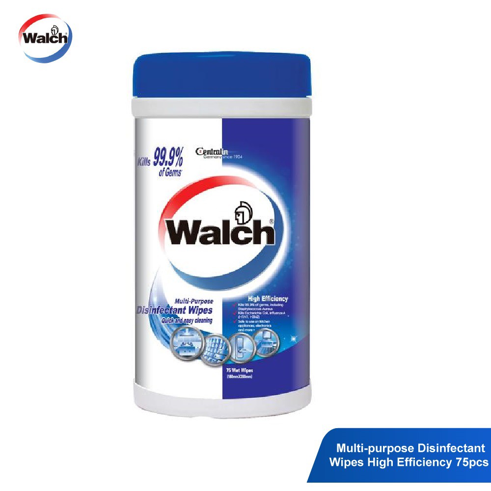 Walch Multi-Purpose Disinfectant Wipes (75 Wet Wipes) | Shopee Malaysia