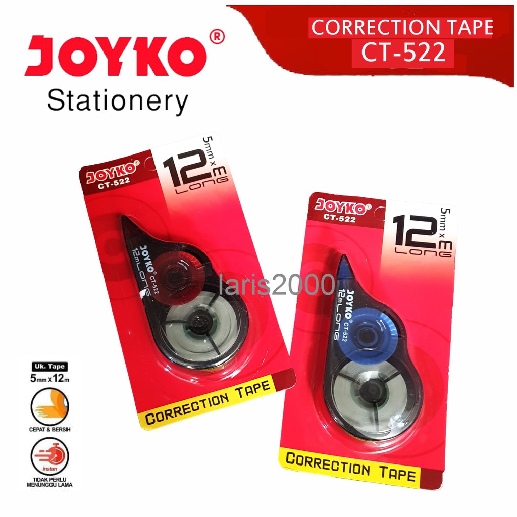 Correction Tape / Dry Tip-ex / Type X CT 522 Trondol Paper | Shopee ...