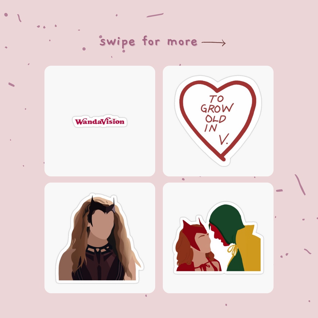 Marvel Wanda Vision Journal Stickers | Shopee Malaysia