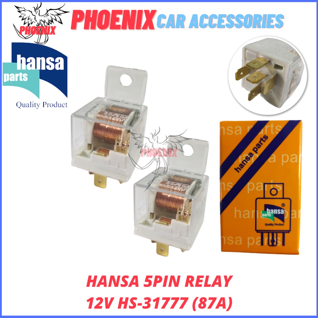 ★HANSA★ (87A) Relay 5 Pin Relay 12V 5 Pin 40A HS-31777 (87A) ORIGINAL ...