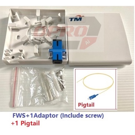 [COMBO] Premium Fiber Wall Socket (FWS) / 2 Port Fiber Optic Terminal ...