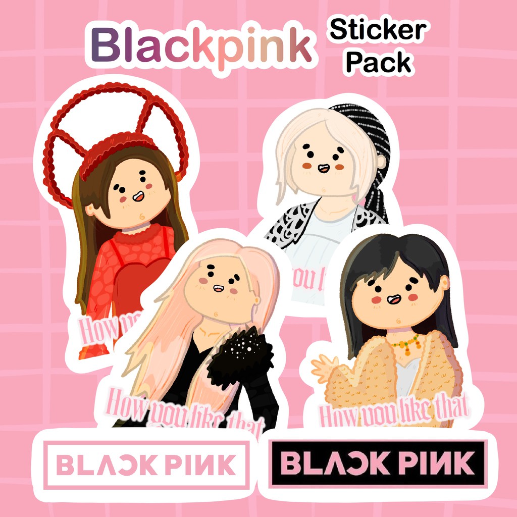 Blackpink Lisa Jisoo Jennie Rose Sticker Set *LAST STOCK* | Shopee Malaysia