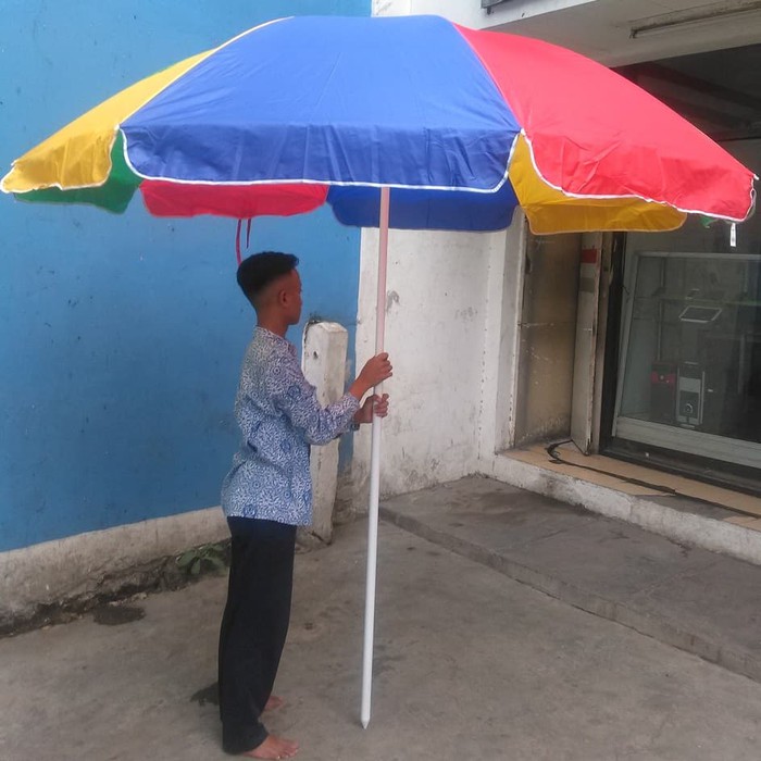 TENDA Double Iron Beach Umbrella Rainbow Color Tent pkl Tent Selling ...