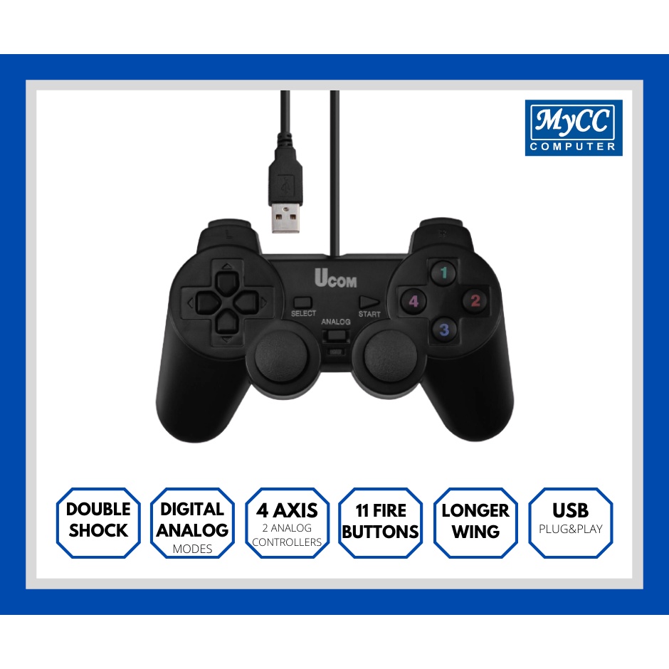 UCOM-704 PC Dualshock Joypad - MYCC | Shopee Malaysia