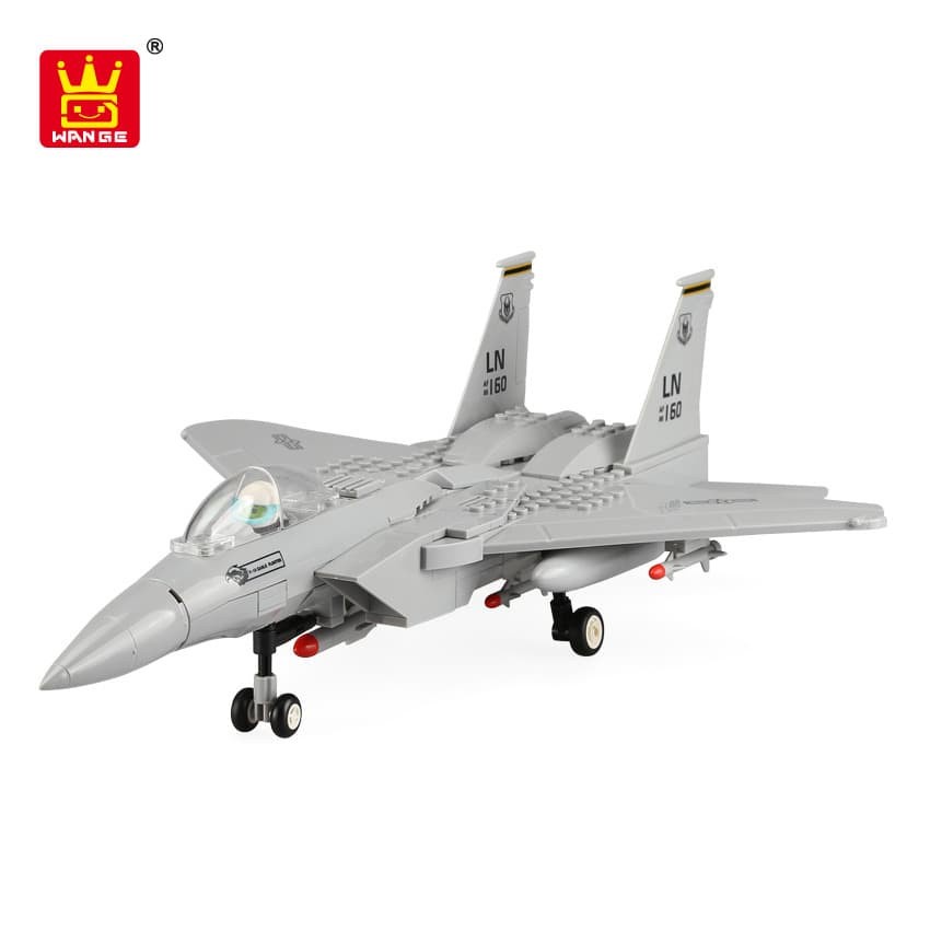 The F-15 Eagle Fighter Airforce - Wange Building Block Puzzle Brick ...