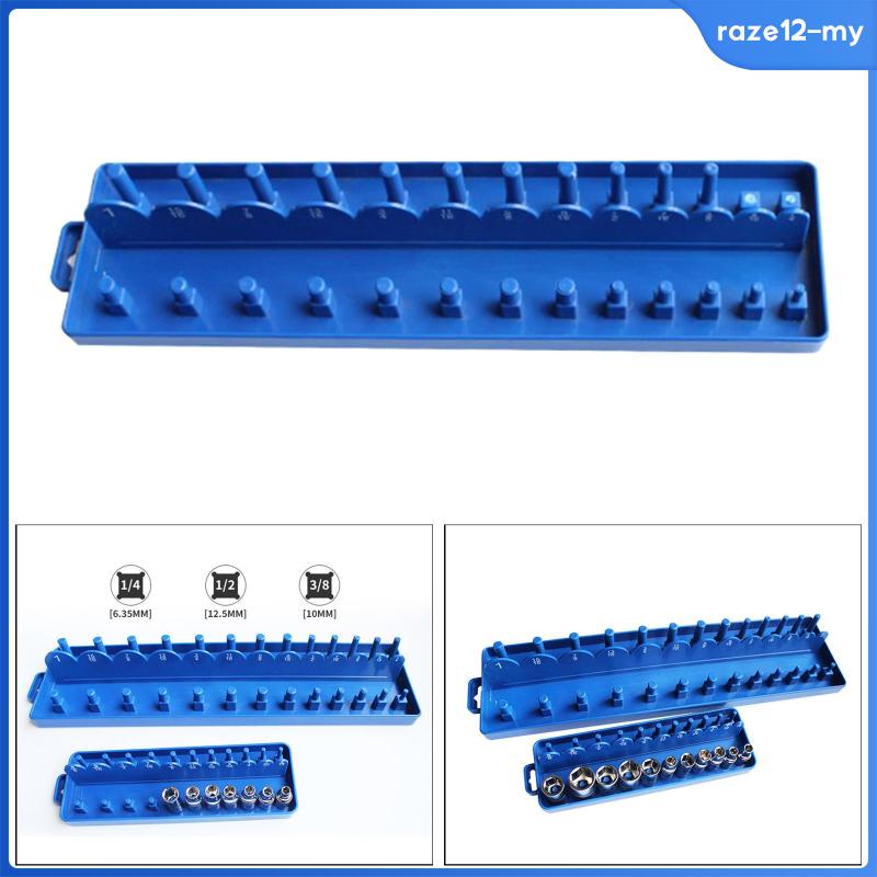 [RazecaMY] 1/4" 3/8" 1/2" Socket Tray Rail Rack Holder Storage ...